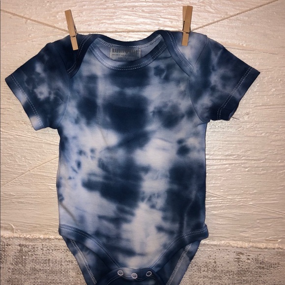 One Pieces | Custom Blue Tye Dye Baby Onesie | Poshmark